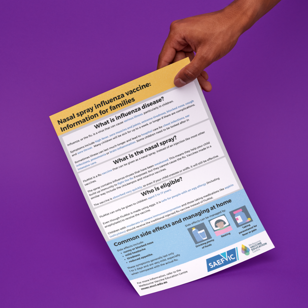 New MVEC PDF resources available: FluMist - The Melbourne Vaccine ...